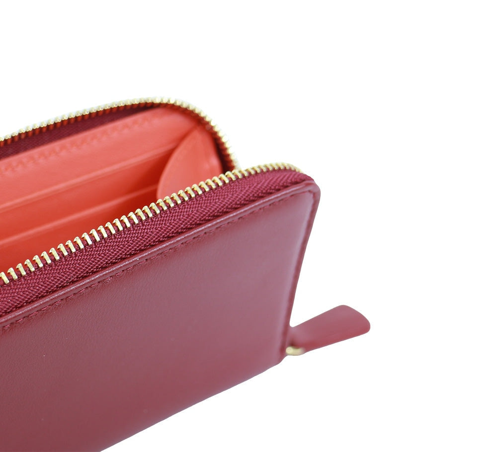 Small Clare Contrast Zip Card Case | Pickett London