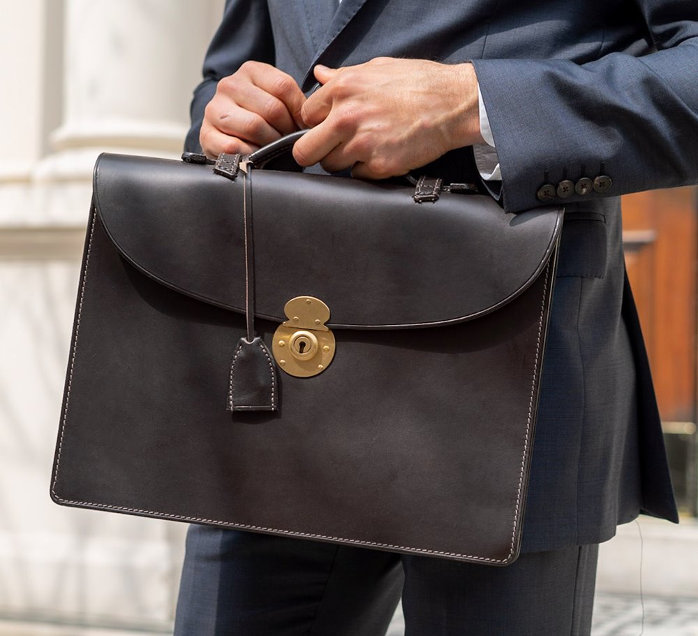 Buy J-style Single Pocket Briefcase | Pickett London
