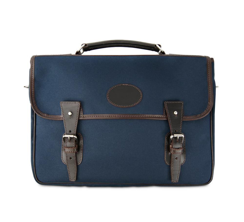 One Pocket Buckle Canvas Briefcase | Pickett London