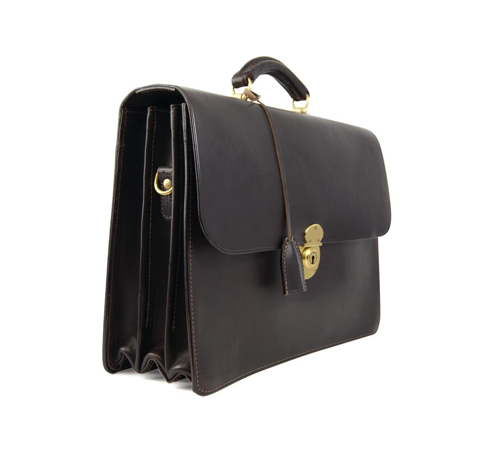 Three Pocket Traditional Briefcase | Pickett London